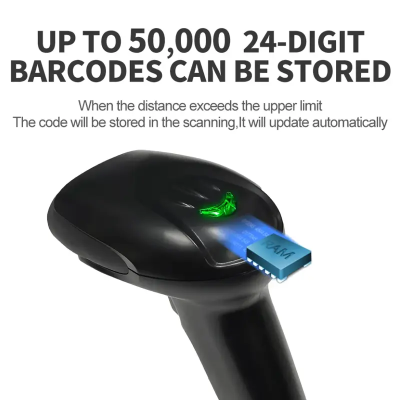 Handheld 2.4G QR Code Barcode Scanner Gun - Fedepo
